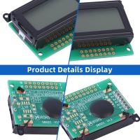 China Cyrillic 0802C LCD Module 2x8 ST7066U COB Display 40x29mm Parallel Interface for Stm32 for sale