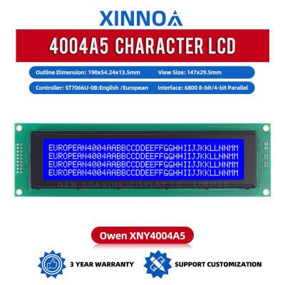 China European Blue Film White Letters 4004A5 LCM Parallel Port Display Screen for sale