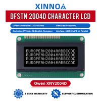 China European DFSTN Black Film 2004D Character LCD Module 77x47x11mm COB for sale