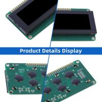 China European DFSTN Black Film 2004D Character LCD Module 77x47x11mm COB for sale