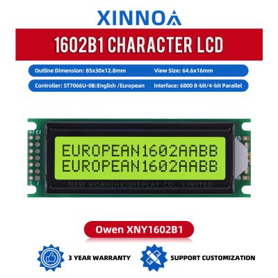 China European Yellow Green Film 1602B1 Liquid Crystal Display Interface ST7066U Industrial Control for sale