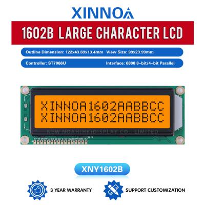 China Gray Film 1602B Electric Meter Instrument Display Screen 16 PIN Controller ST7066U Large Size Module for sale
