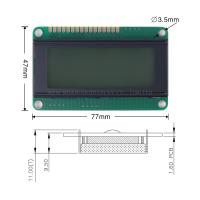 China 2004D 20x4 Character LCD Module 77x47mm ST7066U 16PIN Interface COB Display for sale