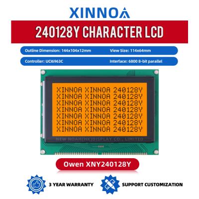 China Grey Film 240128Y 144X104X12MM UCI6963C LCM Monochrome LCD Module Original T6963C for sale