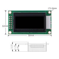 China Persian 0802B-2 8x2 Character LCD Module COB ST7066 Controller 58x32mm for sale
