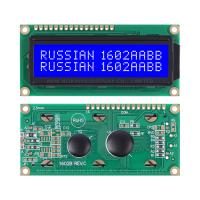 China Russian 1602B REV.C LCD Module 80x36x13mm Side Backlight Multiple Font Character Display for sale