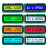China Russian 1602B REV.C LCD Module 80x36x13mm Side Backlight Multiple Font Character Display for sale