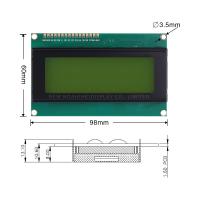 China 2004A 20x4 Character LCD Module Display ST7066U Controller 98x60x13.1mm COB for sale