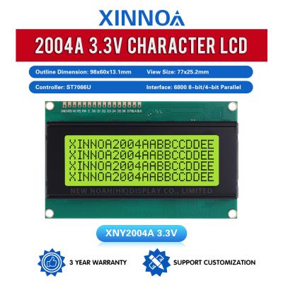 China Yellow Green Film 2004A 3.3V 20*4 Industrial Control Industrial Display LCD Screen LCD/LCM Display Screen for sale