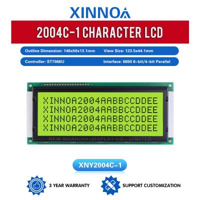 China Yellow Green Film 2004C-1 LCD Module Industrial Grade Display Screen ST7066U Large Character Display Screen for sale