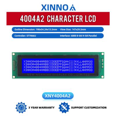 China Blue Film White Letters 4004A2 ST7066U With LED Backlight Display Screen 4004 Character LCD Module Display for sale