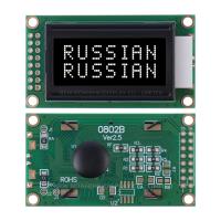 China Russian 0802B COB Character LCD Display Module 58x31.87mm ST7066 Controller Customizable for sale