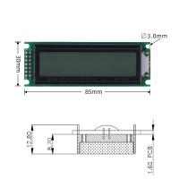 China Russian Gray Film 1602B1 COB Display Module ST7066U Controller 85x30x12.8mm Customizable for sale