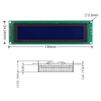 China Russian 4004A2 4x40 LCD Module ST7066U Controller 190x54mm COB Display for sale