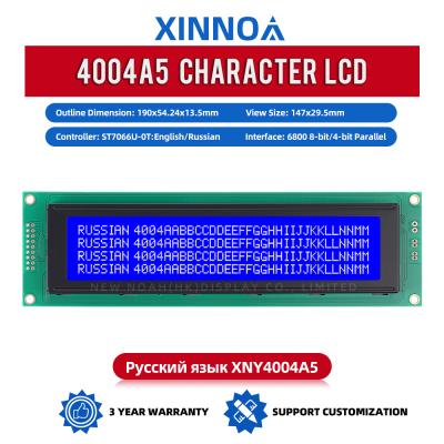 China Russian Blue Film White Letters 4004A5 LCM Parallel Port Display Screen Character Dot Matrix Screen for sale