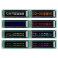 China Cyrillic 2002A Character LCD Display Module 116x37mm ST7066U Controller COB for sale