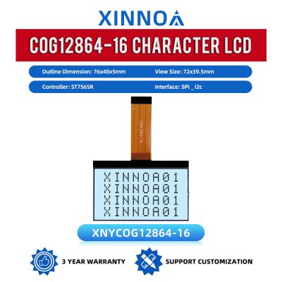 China COG12864-16 Gray Film Fstn Material 32 PIN I2C \ SPI Module ST7565R Wide Temperature Full Viewing Angle for sale
