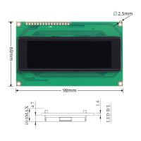 China 20x4 Character OLED LCD Module 77x25.2mm View Size WS0010-TX Controller Parallel Port for sale