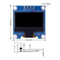 China 0.96 Inch OLED Module 128x64 I2C IIC Interface SSD1315 Driver White Display for sale