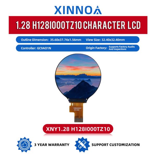 Quality H128I000TZ10 1.28 Inch Round IPS TFT Display GC9A01N, SPI Serial Screen Module for STM32, ESP32 Smart Watch Development for sale