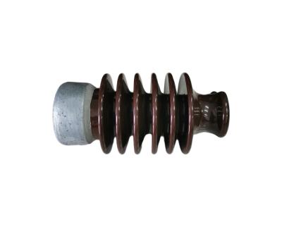 China Bright Brown Glazed OEM 22kV Porcelain Line Post Insulator for sale