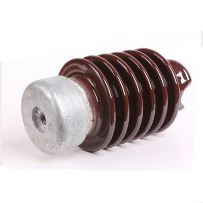 China Bright Brown Glazed OEM 22kV Porcelain Line Post Insulator for sale