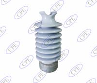 China ANSI 57-2 Light Gray Wet-Process Porcelain Transmission Line Post Insulator 15kV for sale
