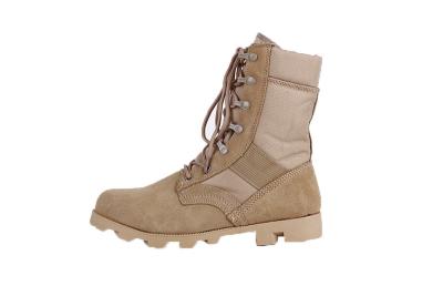 Cina Scarpe alte Scarpe leggere Deserto impermeabili Scarpe da combattimento di gomma Scarpe da combattimento di pelle nera Stivali tattici per uomini in vendita