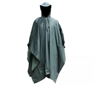China Rain Puncho Tactical Outdoor Gear Polyester Army Poncho Raincoat for sale