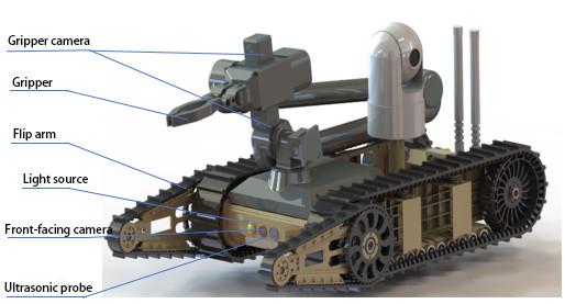High Tech Tactical Bomb Disposal EOD Robot rechargeable lithium battery