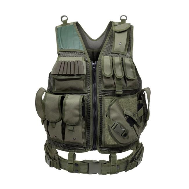 Factory OEM Custom Logo Quick Release Nylon Training Gear Harness Mounted Tactical Vest For Personal Defense Equipment