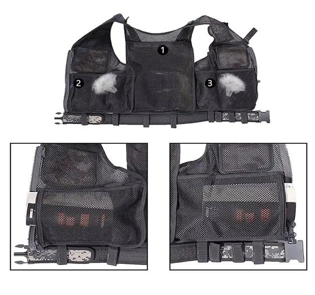 Factory OEM Custom Logo Quick Release Nylon Training Gear Harness Mounted Tactical Vest For Personal Defense Equipment