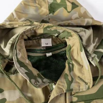 China T65/C35 Solid Fabric Mens Military Tactical Long Sleeve Jackets and Pants with Split Leather for sale
