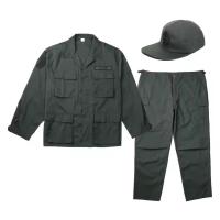 China Customized Logo BDU Combat Suit Solid Deep Green Tactical Uniform for sale
