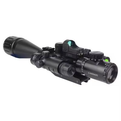 China Mini Red Dot Sight+Red Laser Sight Hunting Scope Combo Optical Scope Reflex Sight Scope for Tactical Hunting for sale