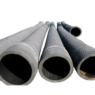 China Water Lay Flat Discharge Hose Marine Rubber Discharge Pipe Multi Layer Construction for sale