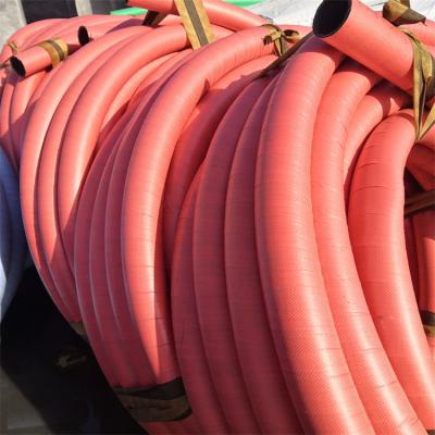 China 50Ft 5 Inch 6 Inch Water Rubber Discharge Hose For Sump Pump Drain Industrial Use for sale