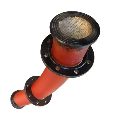 China Custom Size Flexible Ceramic Lined Rubber Hose Wear Resistance For Mining for sale
