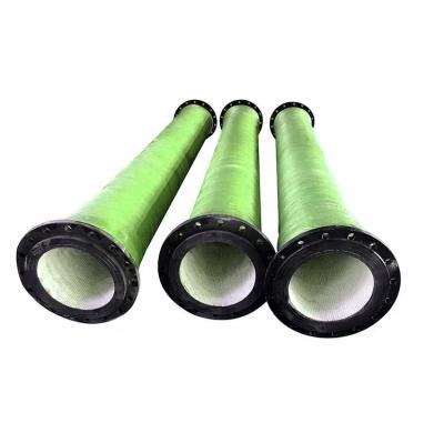 China Industrial Mining Ceramic Lined Hose Abrasion Resistant With Clamps Coupling for sale