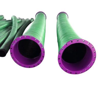 China Synthetic Fabric Flex Rubber Mining Hose 10-22 Bar Abrasion Resistant for Slurry Transport for sale