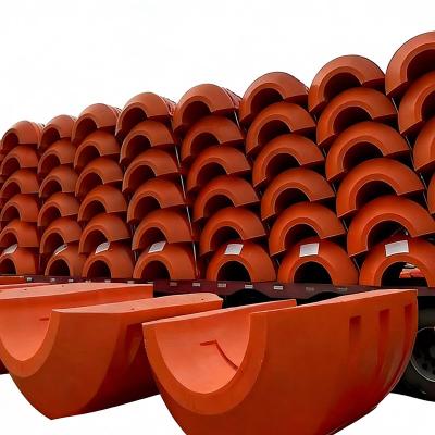 China Heavy Duty Pipeline Floats UV Resistant Weatherproof HDPE Pipe Floats 4mm-14mm Thick for sale