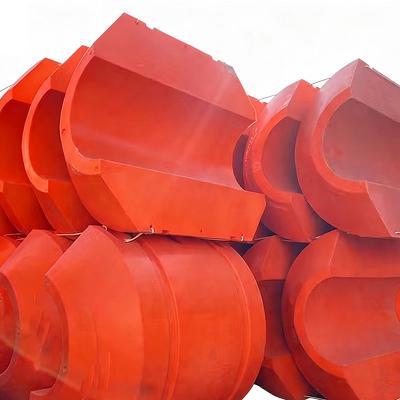China Industrial HDPE Material Hose Floats Abrasion Resistant For Inland Waterway Projects for sale