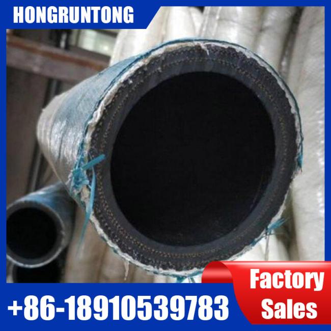 Dredging rubber hose in operational use