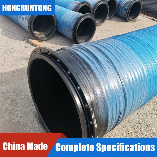 Dredging hose connection and flange details