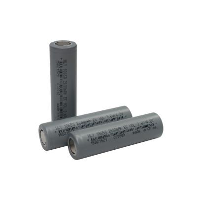 China Snel Ladend 18650 Lithiumbatterijcellen 0.5C Navulbare Batterij 2600mah Te koop