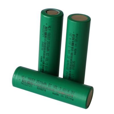 Cina Discharge Cycle Lithium Ion Battery 3.6 V 18650 2500mAh For Electric Vehicles in vendita