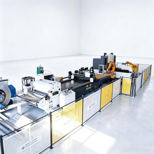 Quality Fully Automated Sheet Metal Bending Production Line with High-Flexibility FMS Architecture and 3000W Laser Power for sale
