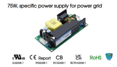 中国 75W 12V AC DC開いたフレームの電源115VACの単一の出力EN55032 販売のため