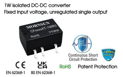 China de Convertor Niet geregelde Enige Output van 1W BMS Automotive gelijkstroom gelijkstroom Te koop