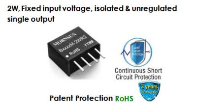 China van de de Convertormodule van 2W 5VDC Autogelijkstroom Niet geregeld Geïsoleerd Vast de Inputvoltage Te koop